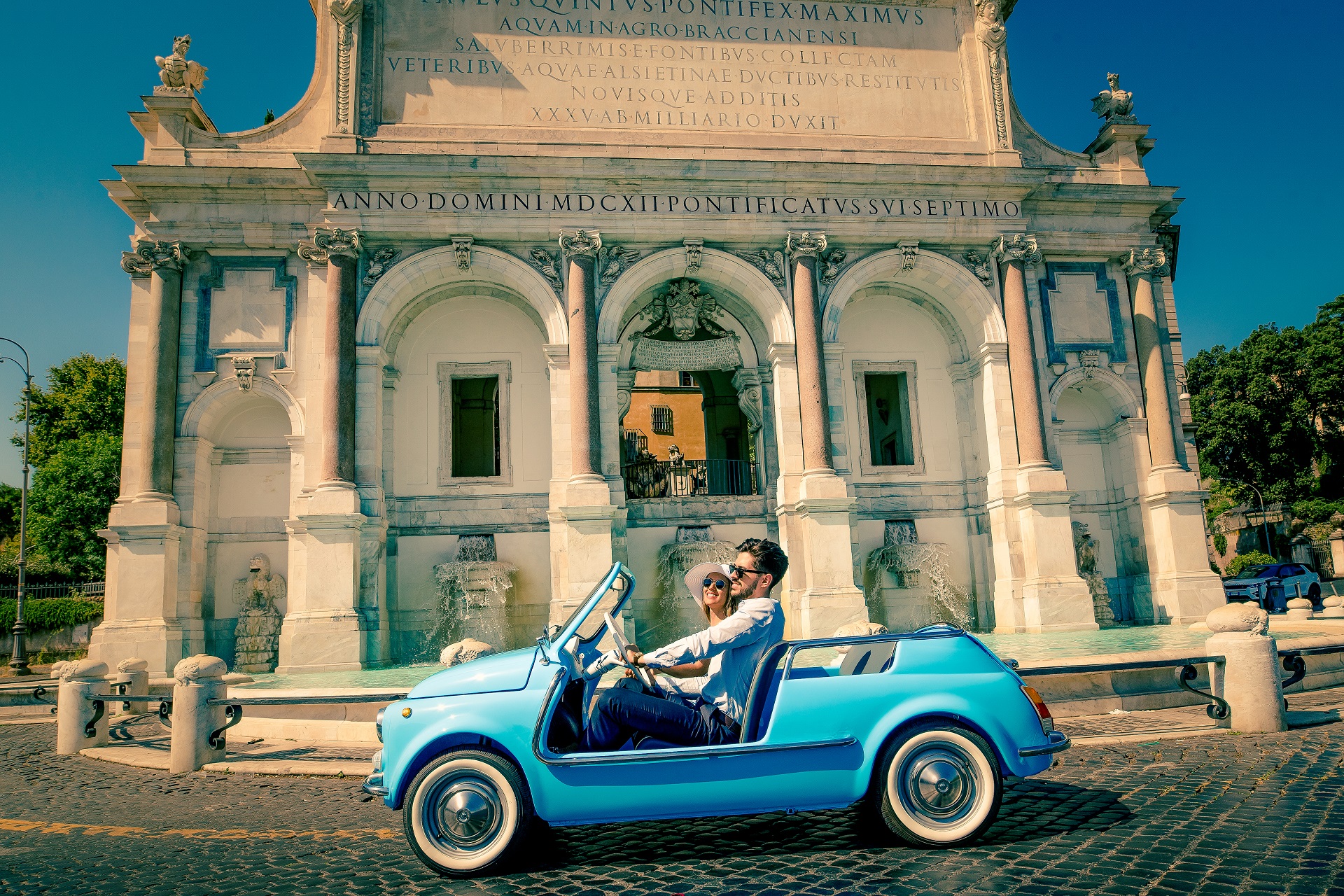 Explore The Eternal City Of Rome At A Distance In A Vintage Car With ...